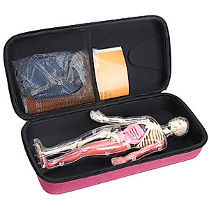 Aproca Hard Storage Travel Carrying Case for SmartLab Toys Squishy Human Body (Red)