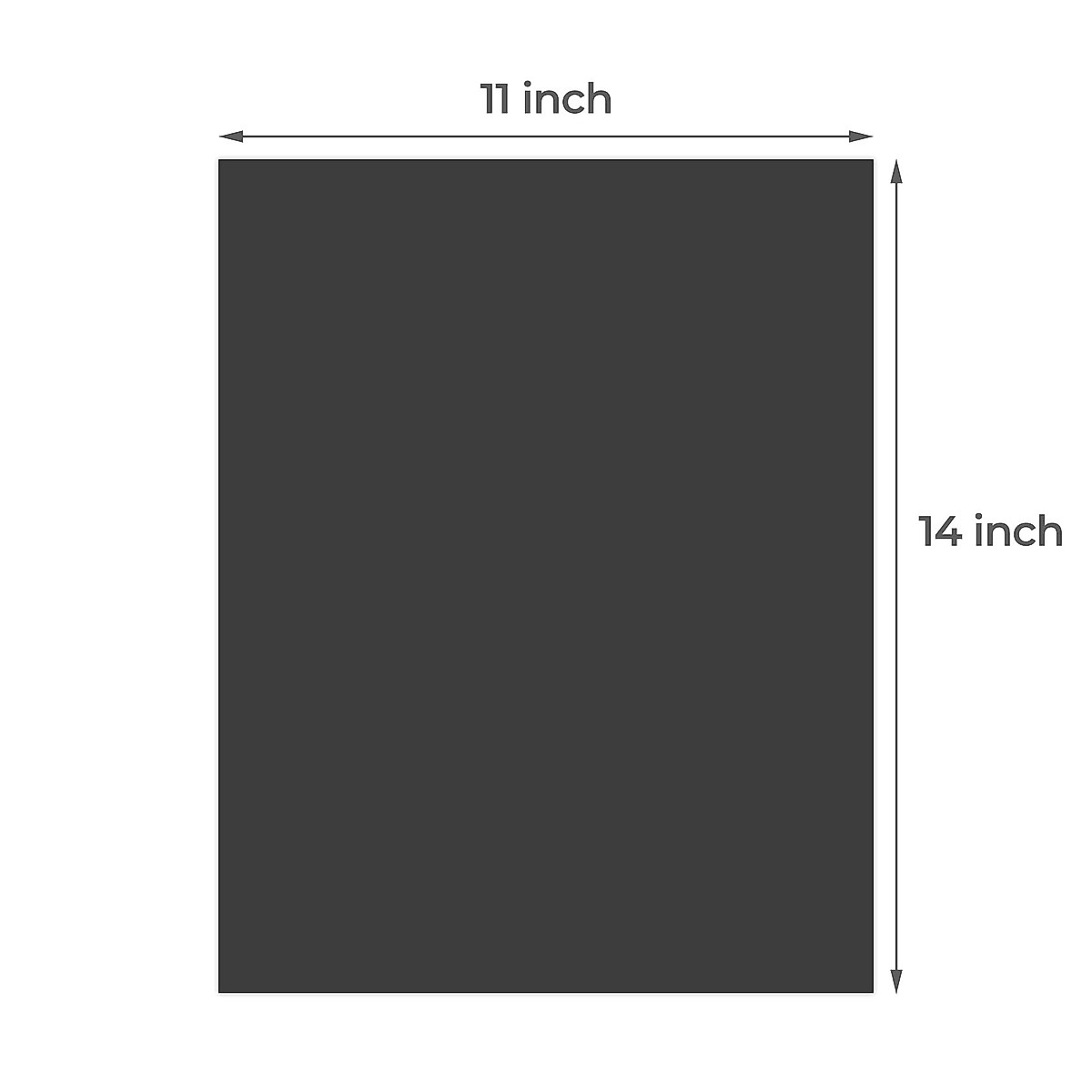 Frametory, 11x14 Black Uncut Picture Mat Boards, Backing Boards for Frames, Photos, Crafts - Pack of 12