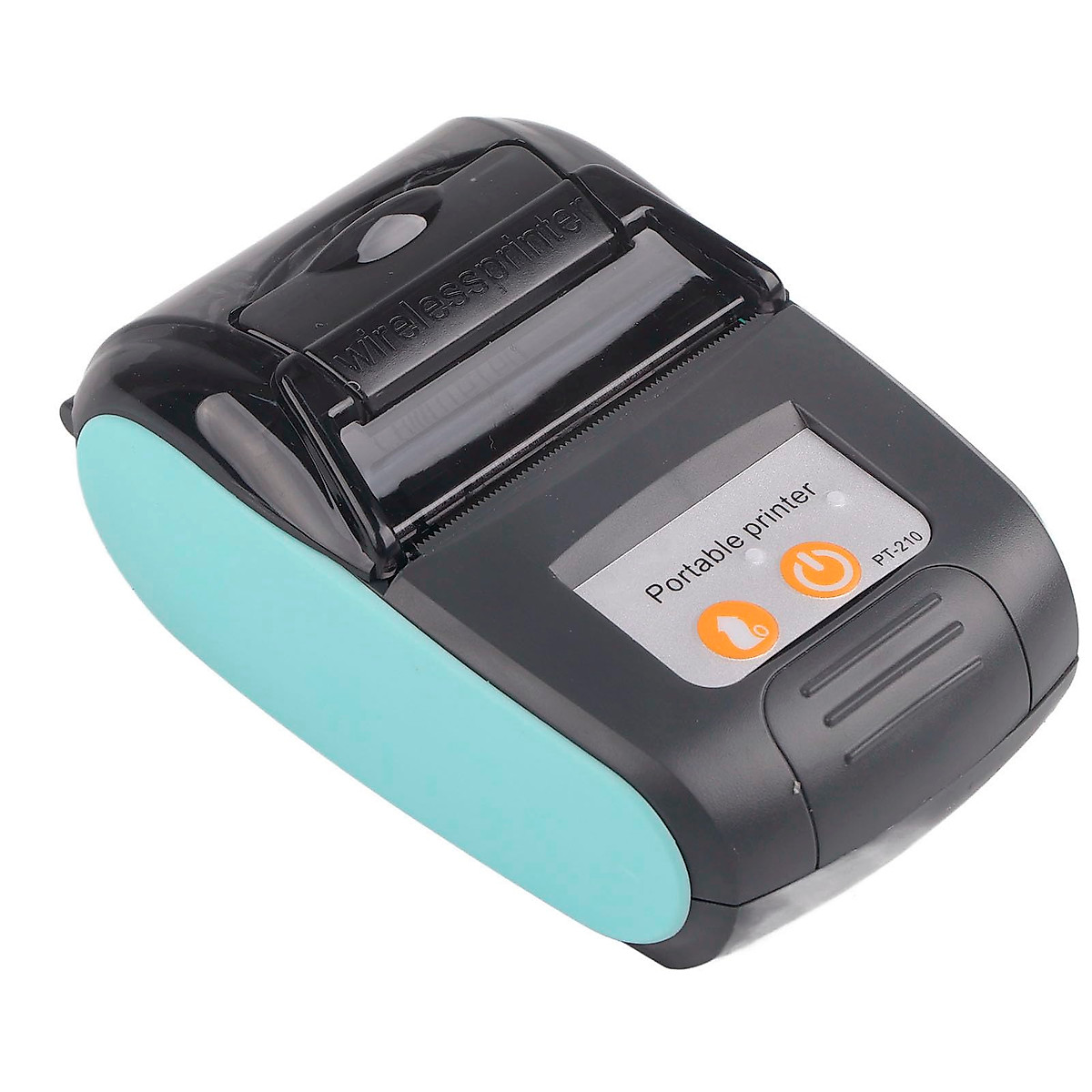 DAUERHAFT Thermal Printer, Wireless Portable Receipt Printer, Mini Bluetooth Thermal Bill Printer, 58mm 110-240V(Blue)