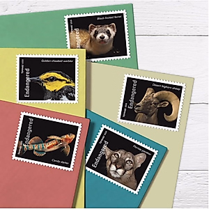 Endangered Species (Sheet of 20) Postage Forever Stamps US Postal First Class Animal Bird Fish Duck Wildlife Habitat Announcement Celebrate Anniversary Wedding 2023 Scott #5800