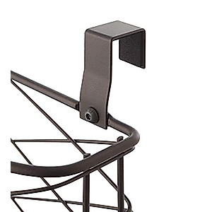 SunnyPoint Over Cabinet Kitchen Storage Organizer Holder or Basket - Hang Over Cabinet Doors in Kitchen/Pantry - Holds up to 50 Plastic Shopping Bags (BROWN)