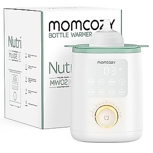 Momcozy Nutri Bottle Warmer, 9-in-1 Baby Bottle Warmer with Night Light, Accurate Temperature to Preserve Fullest Nutrients in Breast Milk, Bottle Warmers for All Bottles with Breastmilk or Formula