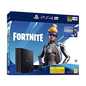 Playstation 4 Pro 1TB Euro Version+ Fortnite Deluxe Bundle US Edition, w/HESVAP US Adapter Product Name