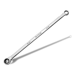 DURATECH 15mm Extra Long Ratcheting Wrench, Metric, CR-V Steel