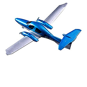 OTXKOO RC Plane Remote Control Airplane RTF 2 Chanel Radio Control Diamond Airpcraft for Beginners Wingspan 550mm (2 Batteries)