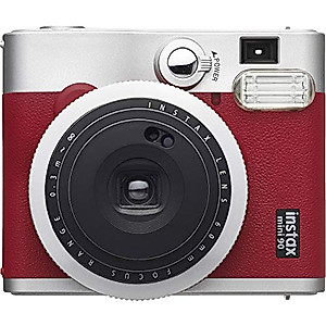 Fujifilm Instax Mini 90 Neo Classic Camera, Instant Film Camera, USA - Red