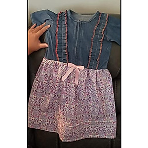 4.9 oz Denim Fabric,DIY for Sewing Crafting 60" by The Yard Dark Indigo Rose Flavor