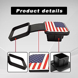 Trailer Hook Dust-Proof Plug, 1.9 Inch Hitch Cover Trailer Hitch Cover,Square Mouth Protection Cover Traction Cover Suitable for Most Cars and Trailers,Car Accessories (red)