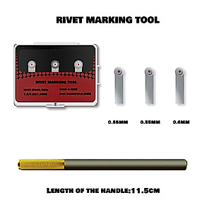 HUBEST Model Rivet Maker Tool with Handle for Model Hobby Craft Building Accessories Tool(Set S2)