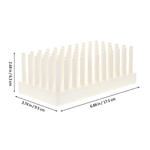 iplusmile 66 Place Test Tube Rack Pillar Test Tube Holder Labs Scientific Experiments Experimental Tools, 12-15mm
