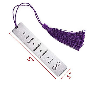 Grandmother Grandma Bookmarks Gifts from Granddaughter Grandson The Love Between a Grandmother and Granddaughter Grandson is Forever (The Love Between a Grandmother and Granddaughter is Forever)
