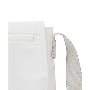 Kipling womens WomenÂ’s Sabian Bag, Lightweight Everyday Purse, Nylon Shoulder Crossbody Mini Bag, New Alabaster, 7.75 L x 5.75 H 3.25 D US