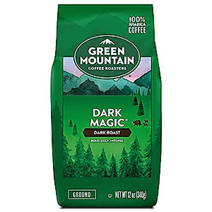 Green Mountain Coffee Roasters, Dark Magic, Ground Coffee, Dark Roast, Bagged 12oz.