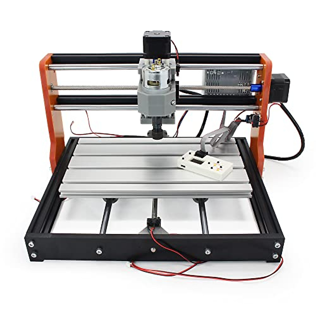 RATTMMOTOR Upgrade 3018 PRO CNC Wood Router Machine Kit 3 Axis GRBL DIY Mini CNC Engraver Milling Machine+Offline Controller+Emergency Stop and Limit Switch for Cutting Plastic Acrylic PVC PCB Wood