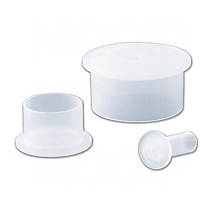 Flanged Caps for Metric Threads - Flange Cap (For Threads: M16 Metric) Length 0.470" (11.9mm) Natural LDPE MOCAP FCM-16NA1 (qty100)
