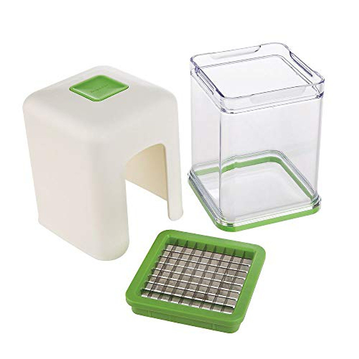 Progressive International Tower Fry Cutter, 1, White/Green