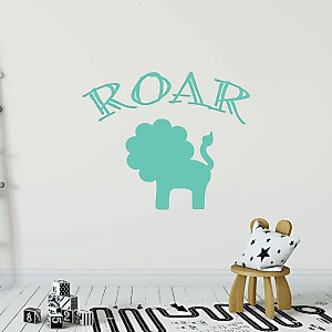 Children's Room Wall Decal - Lion Roar- Boys or Girl's Bedroom Decoration, Playroom or Nursery Room Decor