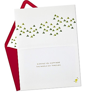 Hallmark Signature Peanuts Fathers Day Card (Snoopy and Woodstock Canoeing) (799FFW2007)