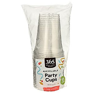 365 by Whole Foods Market, Cups Plastic 16 Ounce, 20 Count