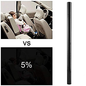 KIMISS 50 * 100cm Anti-wear Car Window Tint, PVC Glass Film Heat-Insulation Sun Protection Film (Transmittance 5%) // 5% Tint
