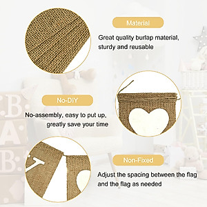 Anwyll Welcome Baby Burlap Banner,Baby Shower Decoration Banner,Pre-Strung Oh Welcome Baby Shower Sign for Backdrop,Adorable Neutral Gender Reveal Party Decor,Baby Announcement Sign for Girls Boys