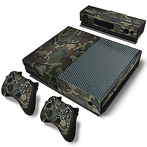DAPANZ Camouflage Color Vinyl Skin Sticker Decal Cover for Xbox One Console Kinect 2 Controllers