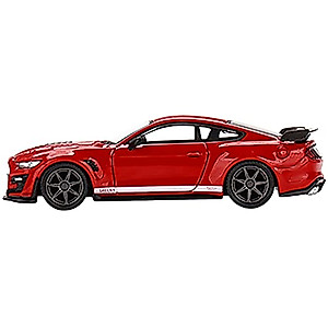 Mini GT True Scale Miniatures Ford Mustang Shelby GT500 SE Widebody Ford Race Red 1/64 Diecast Model Car MGT00389