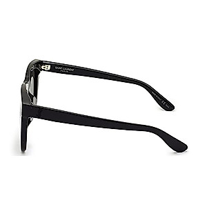 SAINT LAURENT Women's Oversized Rectangle Sunglasses, Black/Grey, One Size