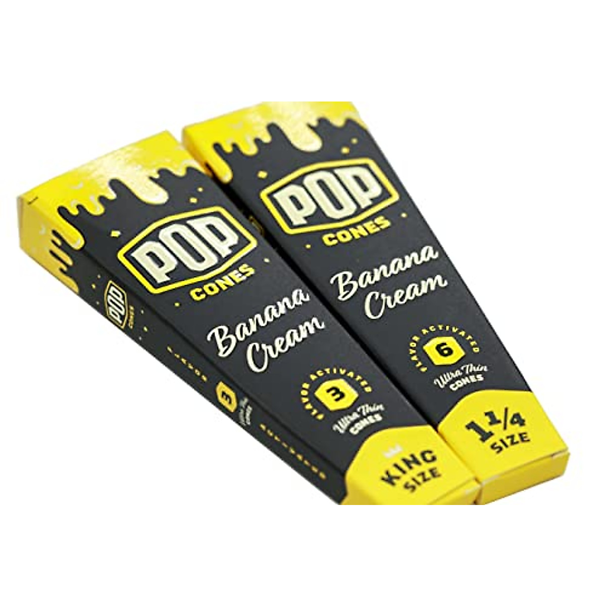 Pop Cones- Cones with a Flavor Burst Pop ( Wraps, Papers, Cones) (All 8 packs, Mix), Red, Yellow, Blue, Orange