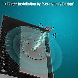 HiBay Dusk to Dawn LED Wall Pack Lights, 20010LM 150W Eqv. 400-600W HPS/HID, Outdoor Commercial Security Flood Light, IP65 Photocell Lighting Fixtures for Garage Warehouse -4 Pack