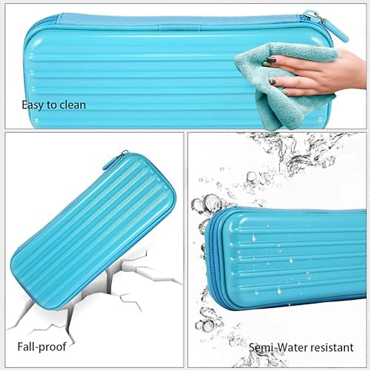 Leayjeen Hard Carrying Case Compatible with MYNT3D Professional 3D Printing Pen and Accessories, Boys & Girls Home Art Activity Set (Case Only) -Blue