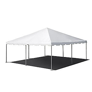 TentandTable 20' x 20' West Coast Frame Canopy Tent, White Translucent, Indoor/Outdoor, 33-80 Person, for Parties and Vendor Events, Heavy Duty, Waterproof Vinyl Tents, Commercial, Residential Use