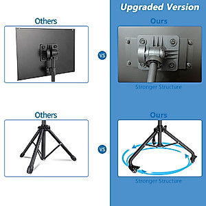 Asltoy Projector Tripod Stand with Wheels Adjustable Height Laptop Tripod Stand with LED Ring Light Carrying Bag 2 Shelves Mouse Tray Phone Holder Projector Music Stand Portable Laptop Floor Stand