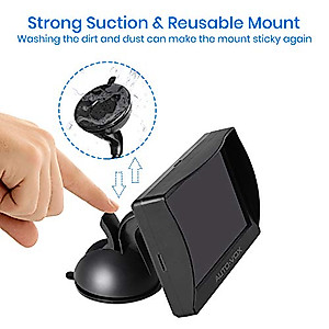 AUTO-VOX M1W Wireless Backup Camera with Stable Signal, Car Back Up Camera Systems with Super Night Vision (6 LEDs) HD Monitor Reverse Camera for Truck, Trailer, RV, Camper