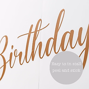 ZAIBIANHAO Happy Birthday Decal for Balloon Arch,Balloon Arch Backdrop Decorations,Happy Birthday Party Decorations, Happy Birthday Decal Sign for Arch Ideas (HB Decal)