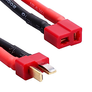 HobbyPark T-Plug Connectors w/Shrink Tubing (10 Pairs) & T Plug Connectors w/Battery Straps (2 Pairs)