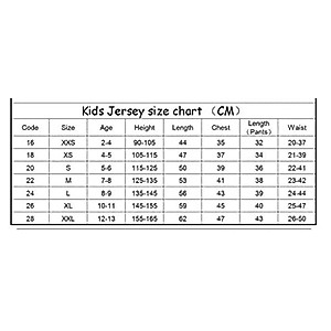 Paris Messi Blue Home 22/23 Soccer Kids Jersey + Shorts + Socks Set Kit Size Small (6-7 Years Old) for Youth