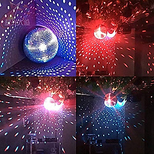 Alytimes Mirror Disco Ball - 8-Inch Cool and Fun Silver Hanging Party Disco Ball –Big Party Decorations, Party Design