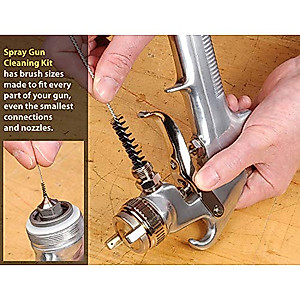 Terberl 27 Piece Spray Gun Cleaning Kit with Spray Gun Filters, Paint Gun Cleaning Kit Airbrush Cleaning Kit for HVLP Gravity, Suction, Detail Paint Guns, Airbrush, Air Paint Spray Gun