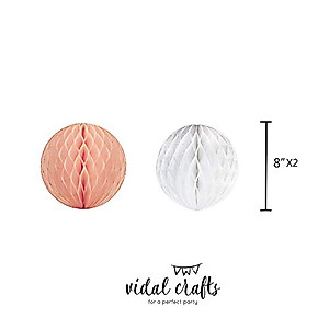 Vidal Crafts Bridal Shower Decorations Set, Bachelorette Party Decor, Bride to Be Banner, Dessert Table Decoration Kit, Bachelorette Party Supplies, Paper Fans, Pom Poms, Honeycomb Balls Pack