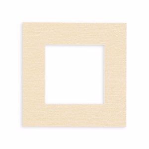 8x8 Mat Bevel Cut for 4x4 Photos - Precut Fresh Linen Canvas Square Shaped Photo Mat Board Opening - Acid Free Matte to Protect Your Pictures - Bevel Cut for Family Photos, Pack of 1 Matboard Show Kit