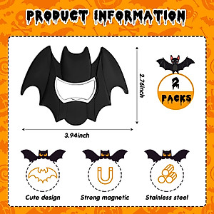 2 Pcs Bat Bottle Opener Fridge Magnet, Christmas Gift Beer Bottle Openers, Magnet Bottle Opener Gift for Christmas Birthday Party Supplies Kitchen