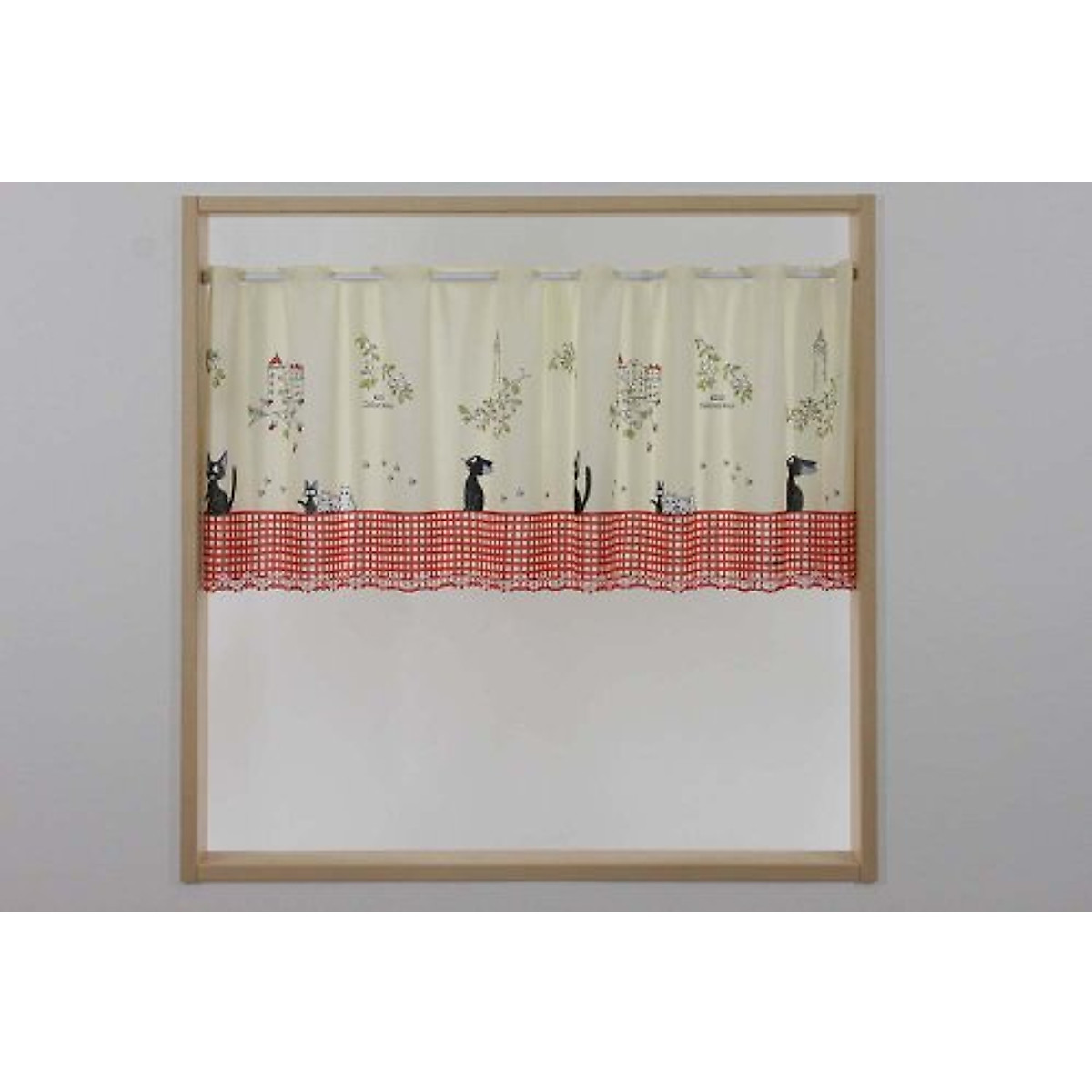 Studio Ghibuli Kiki's Delivery Service Cafe Curtain Walking Jiji Made in Japan