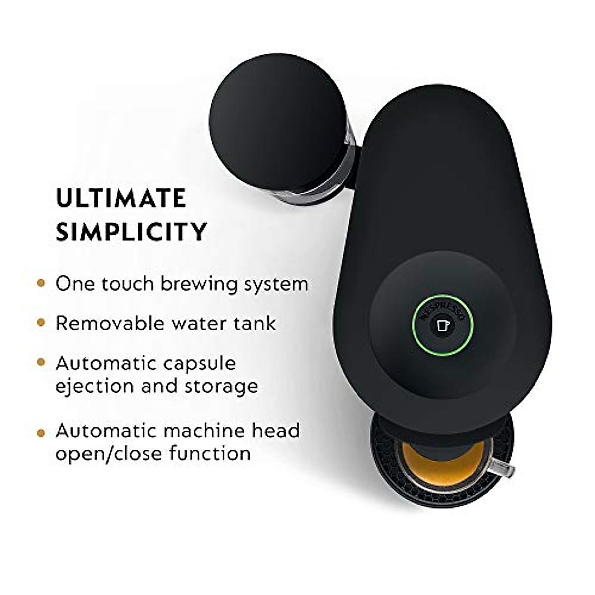 Nespresso Vertuo Plus Deluxe Coffee and Espresso Maker by De'Longhi, Matte Black with Aeroccino Milk Frother