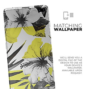 DesignSkinz Tropical BW Sun Floral Protective Vinyl Decal Wrap Skin Cover Compatible with The Samsung Galaxy S20 (Screen Trim & Back Glass Skin)