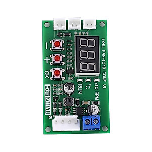 DONGKER PWM Driver Module,DC 12V 24V 48V 4-Wire Fan Temperature Controller for PC Fan/Alarm