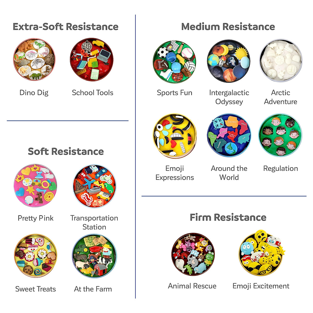 Fun & Function The Original Discovery Putty - Therapy Putty for Kids w/Hidden Animal Piece - Sensory Putty/Play Putty - Kids Putty for Special Needs - Animal Rescue Putty Set for Kids