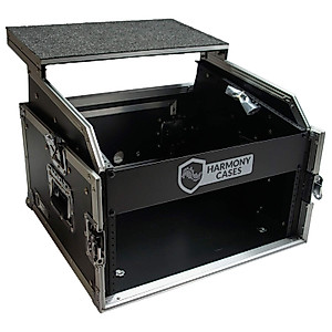 Harmony Audio Cases HCM4ULT DJ Laptop Glide 10U Slant Top 6U Vertical Rack Case New
