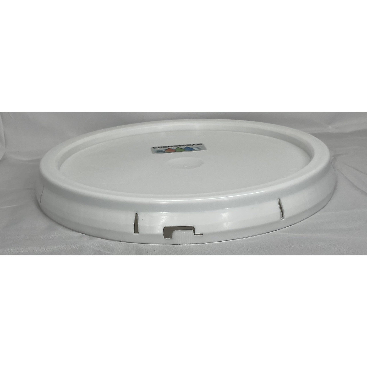 CHEMSTREAM White Reusable Solid Lid for 3.5, 5, 6 & 7 Gallon Buckets |BPA Free |Food Grade | High Density Polyethylene (HDPE) |Tamper Evident Tear Strip | 6 Pack