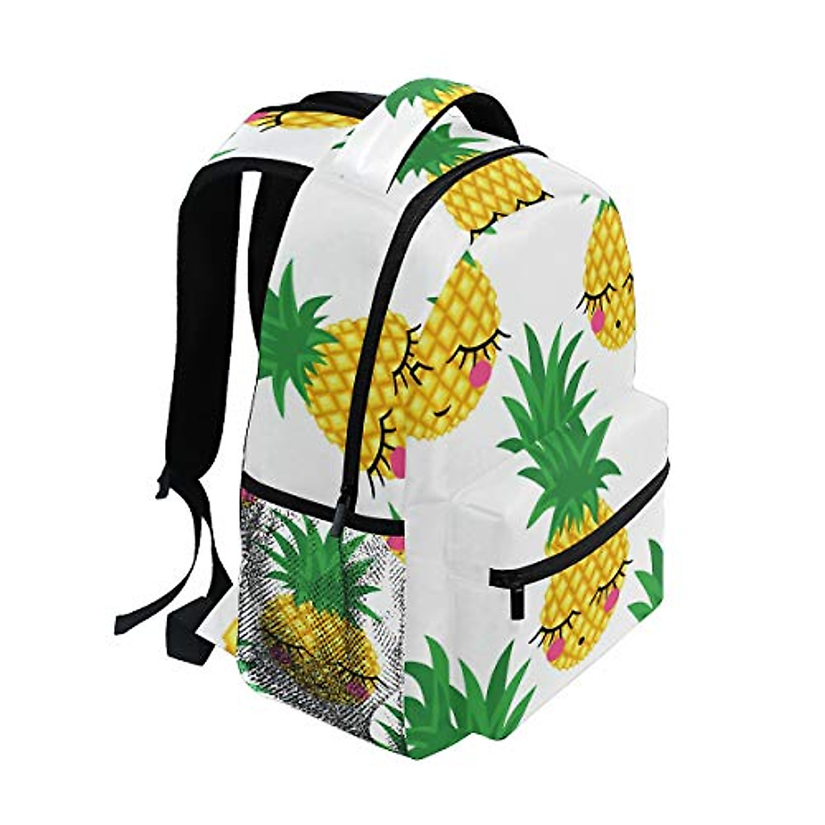 Qilmy Pineapple Backpack for Girls for School Backpacks